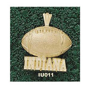 Indiana Hoosiers 5/8in 10k Football Pendant IU011-10K | Joy Jewelers