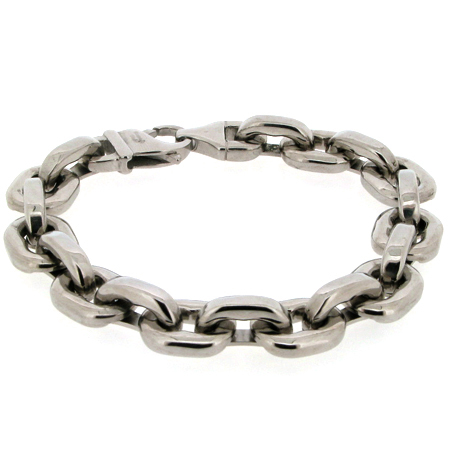 Stainless Steel Thick Chain Link Bracelet ST236 | Joy Jewelers