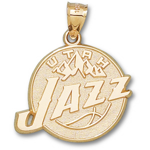 Utah Jazz 1in 14k Logo Pendant JAZ006 | Joy Jewelers