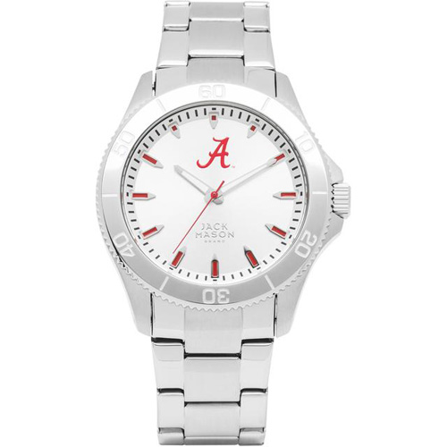 Jack Mason University of Alabama Silver Sport Bracelet Watch JMU-1011-AL