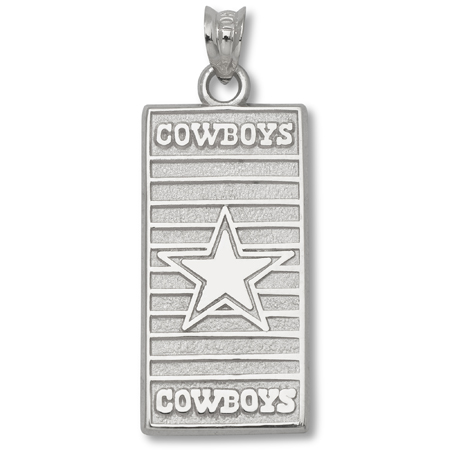 Sterling Silver Dallas Cowboys 15/16in Pendant COW037-SS