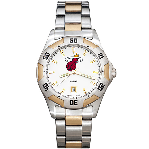 Miami Heat All-Pro Men's Two Tone Watch HEA153 | Joy Jewelers