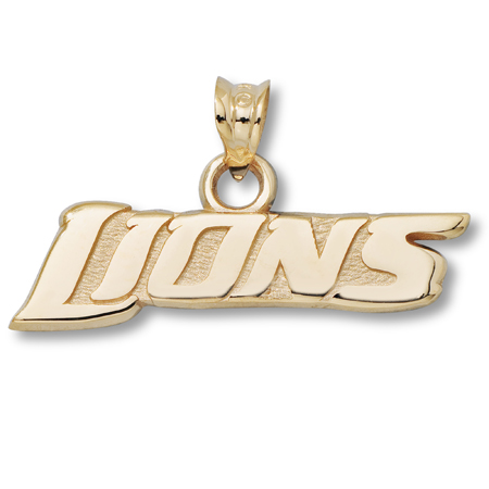 10kt Yellow Gold Detroit Lions 1/4in Pendant LIO023-10K | Joy Jewelers