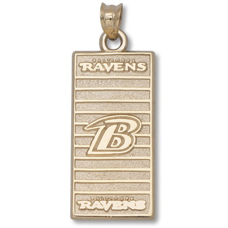 14kt Yellow Gold Baltimore Ravens 15/16in Pendant RAV037