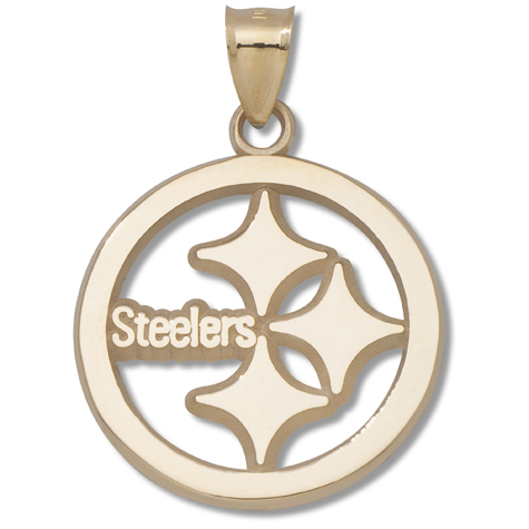 1in Pittsburgh Steelers Pendant 10KT Yellow Gold STE033-10K