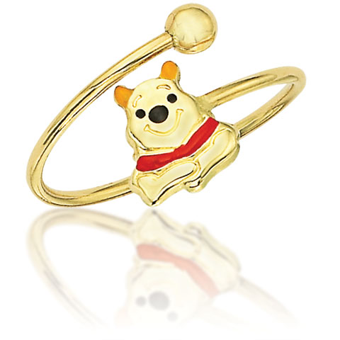 Winnie the Pooh Ring - 14kt Yellow Gold LDE05-65-1G | Joy Jewelers