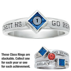 Majestic Stackable Class Ring LPISA_01 | Joy Jewelers