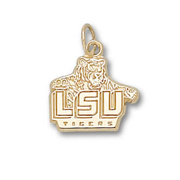 LSU Tigers 1/2in 10k Logo Pendant LSU025-10K | Joy Jewelers