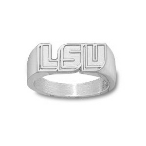 LSU Sterling Silver Men's Ring LSU026GR-SS | Joy Jewelers