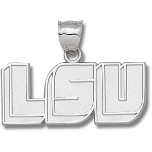 LSU Giant Pendant - Sterling Silver LSU028-SS | Joy Jewelers