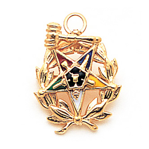 Eastern Star Past Matron Pendant - 14k Gold MAS101PM | Joy Jewelers