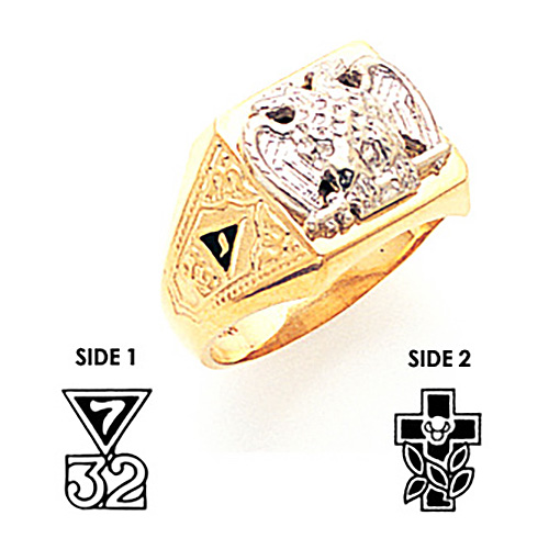Masonic Scottish Rite Ring - 10k Gold MAS1376SR | Joy Jewelers