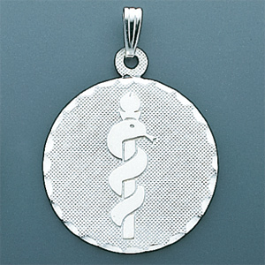 Medical Pendant 15/16in - Sterling Silver MED-8 | Joy Jewelers