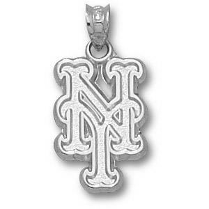 Sterling Silver 5/8in New York Mets Logo Pendant MET002-SS