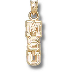 10k Gold 5/8in Michigan State University MSU Pendant MIS004-10K