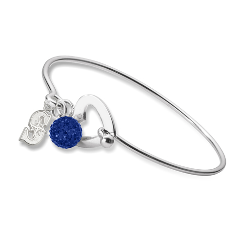Sterling Silver Seattle Mariners Ovation Bracelet MRN005OBR-SS