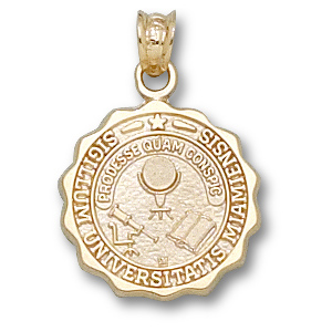 10kt Yellow Gold 5/8in Miami University Seal Pendant MU002-10K