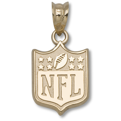 New NFL Shield 1/2in. Pendant 14kt Gold NFL026 | Joy Jewelers
