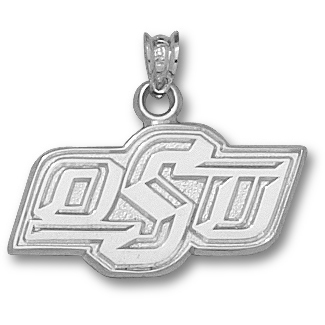 Sterling Silver 1/2in Oklahoma State OSU Pendant OKS022-SS