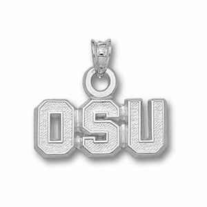 Ohio State Buckeyes 5/16in Sterling Silver Team Pendant OSU002-SS
