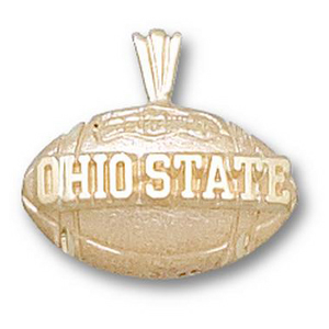 Ohio State Buckeyes 1/2in 10k Football Pendant OSU023-10K