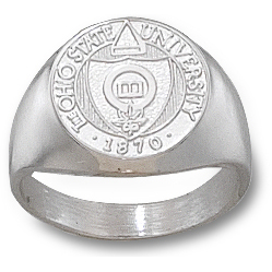 Ohio State University 1/2in Ring Sterling Silver OSU032LR-SS