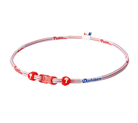 22in Philadelphia Phillies Titanium Phiten Necklace X30 XT410054