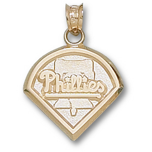 Philadelphia Phillies 5/8in 10k Full Logo Pendant PHI007-10K