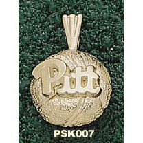 Pitt Basketball 3/8in Pendant 14kt Yellow Gold PSK007 | Joy Jewelers