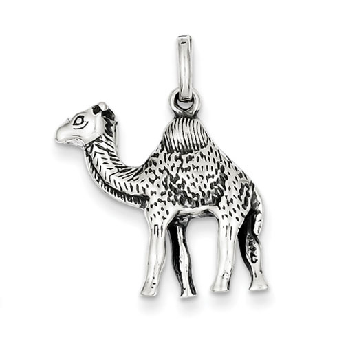 Sterling Silver Antiqued Camel Charm QC4080 | Joy Jewelers