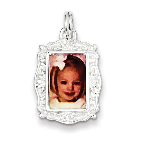 Picture Frame Charm 3/4in - Sterling Silver QC4620 | Joy Jewelers
