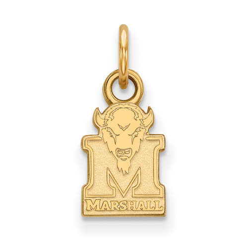 14k Yellow Gold 3/8in Marshall University Charm 4Y001MAU