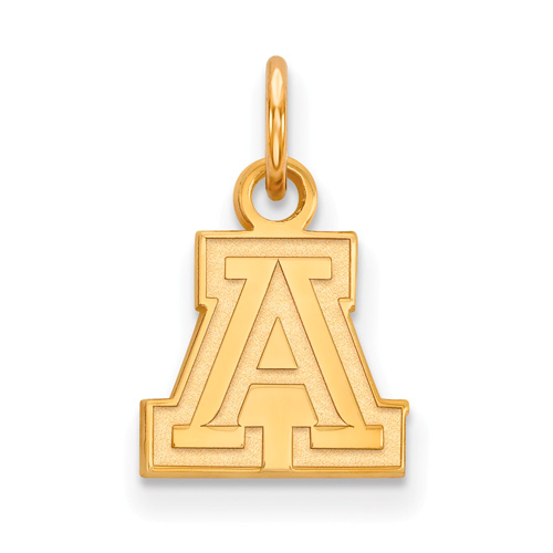 14k Yellow Gold 3/8in University of Arizona Block A Charm 4Y001UAZ