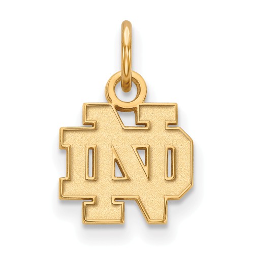 14k Yellow Gold 3/8in University of Notre Dame ND Pendant 4Y001UND