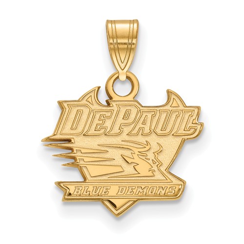 DePaul University Pendant 1/2in 10k Yellow Gold 1Y002DPU