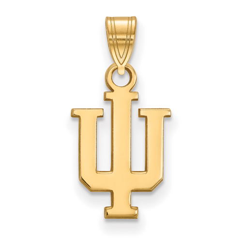 10kt Yellow Gold 1/2in Indiana University Logo Pendant 1Y002IU