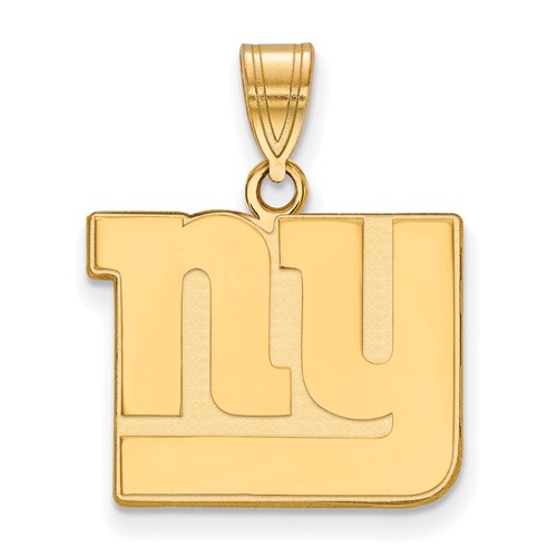 14k Yellow Gold 3/4in New York Giants Pendant 4Y003GIA | Joy Jewelers