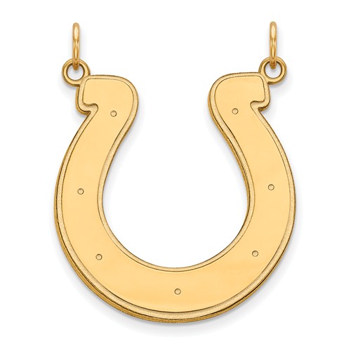 10k Yellow Gold 1in Indianapolis Colts Pendant 1Y005COL | Joy Jewelers