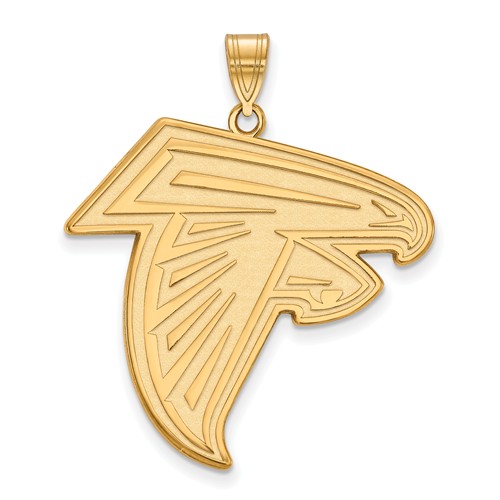 14k Yellow Gold 1 1/4in Atlanta Falcons Pendant 4Y005FAL