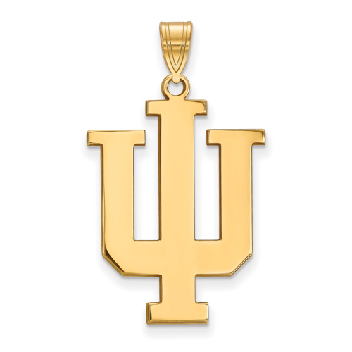 10kt Yellow Gold 1in Indiana University Logo Pendant 1Y005IU