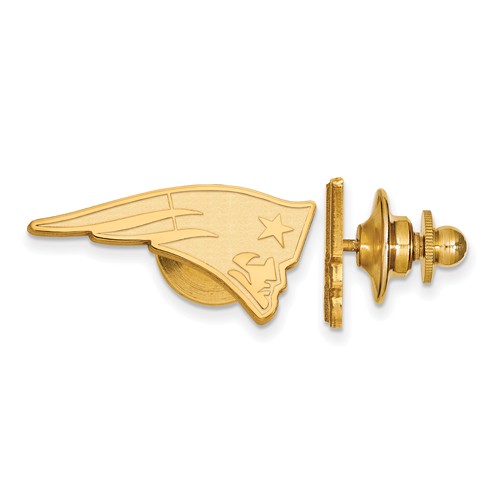 14k Yellow Gold New England Patriots Lapel Pin 4Y015PAT | Joy Jewelers