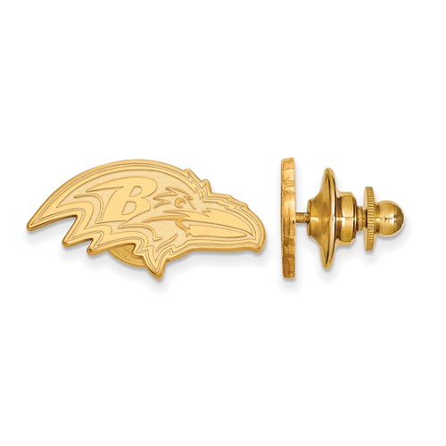 14k Yellow Gold Baltimore Ravens Lapel Pin 4Y015RAV | Joy Jewelers