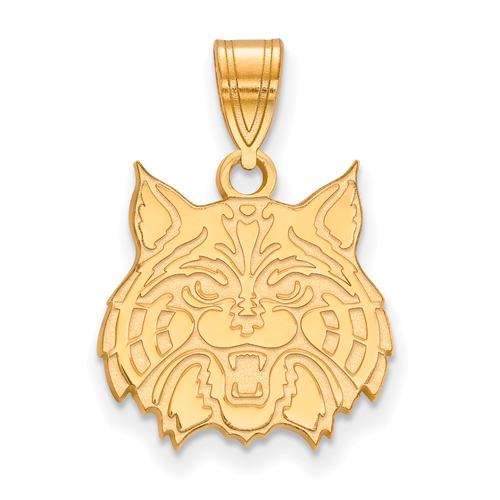 10k Yellow Gold 5/8in University of Arizona Wildcat Pendant 1Y026UAZ