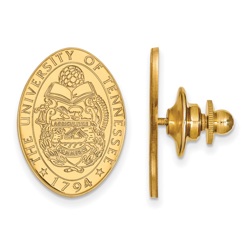 14kt Yellow Gold University of Tennessee Crest Lapel Pin 4Y073UTN