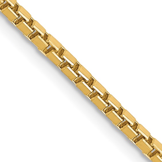 14kt Yellow Gold 18in Box Link Chain 1.9mm BOX200-18 | Joy Jewelers