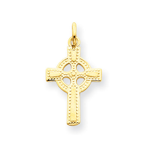 14kt Yellow Gold 7/8in Beaded Celtic Cross C1940 | Joy Jewelers