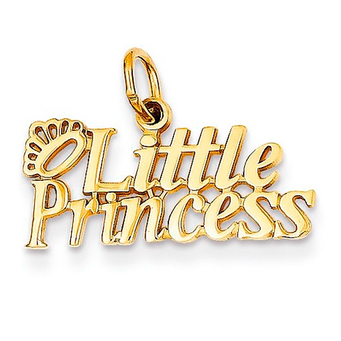 14kt Yellow Gold Little Princess Charm C276 | Joy Jewelers