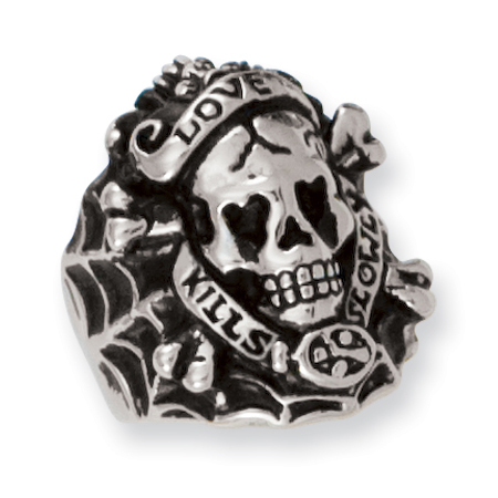 Men's Ed Hardy Skull Ring EHF137 | Joy Jewelers