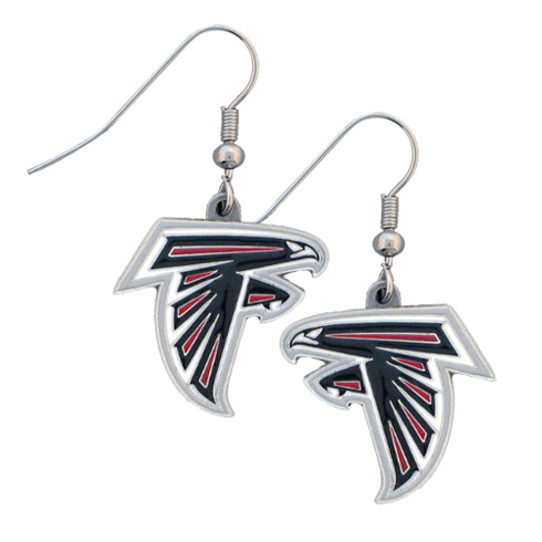 Atlanta Falcons NFL Dangling Earrings GM2607 | Joy Jewelers
