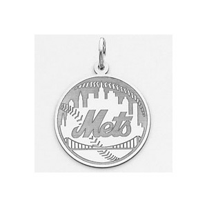 New York Mets 1 1/8in Pendant - Sterling Silver ML1107SS